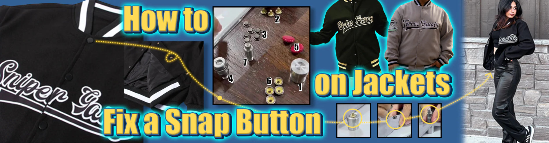 HOW TO FIX A SNAP BUTTON ON JACKETS – FansCustom
