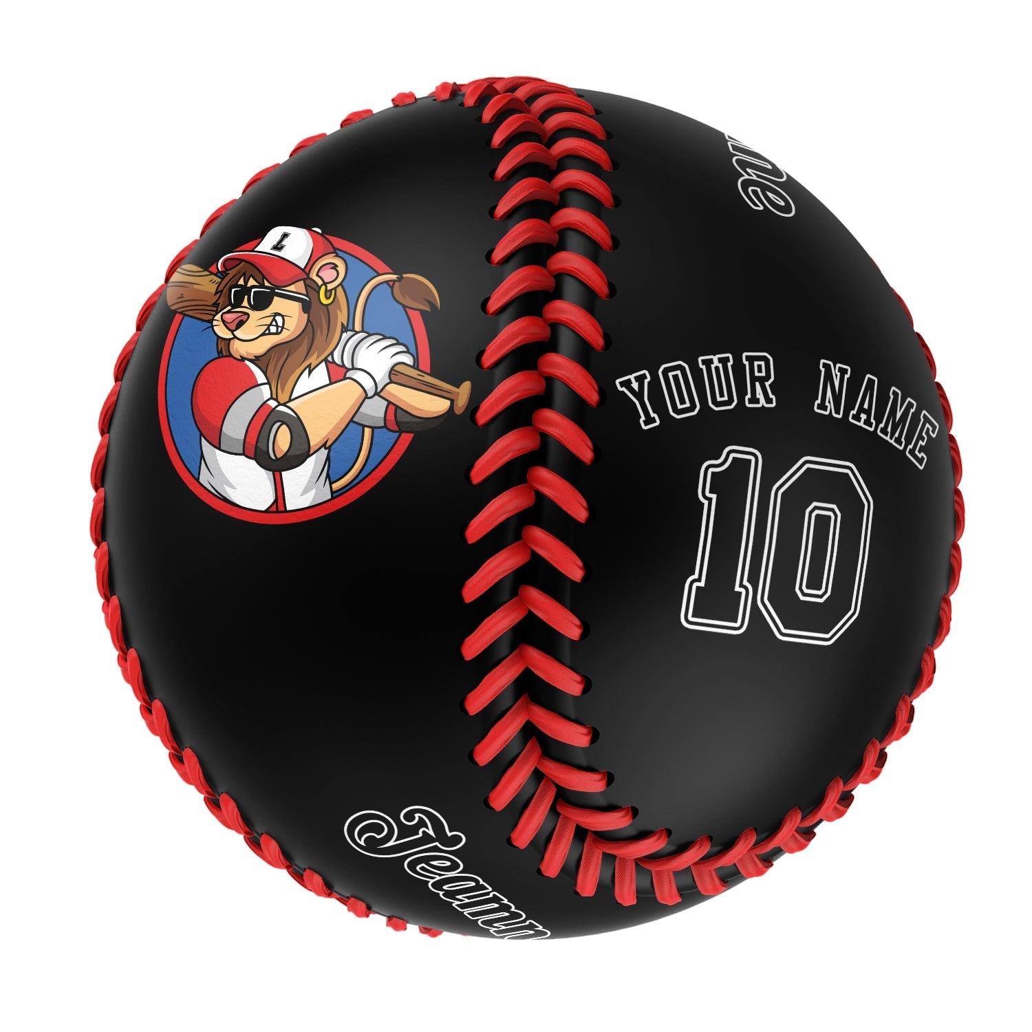 Personalized Black Leather Black Authentic Baseballs – FansCustom