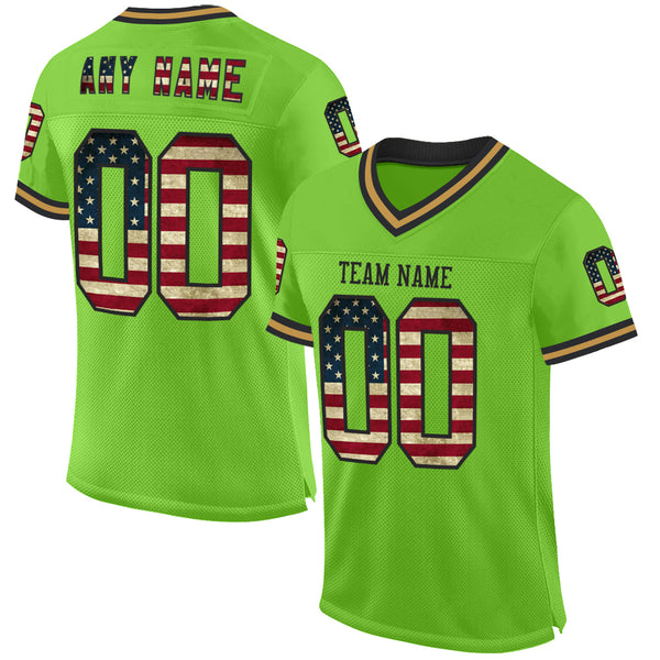 Custom Football Neon Green Jerseys Fast Shipping - Cheap Create Team ...