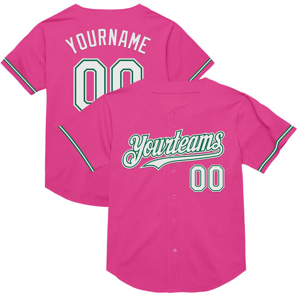 Custom Baseball Pink Jerseys Fast Shipping - Cheap Create Team Baseball ...