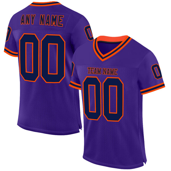 Custom Football Purple Navy Jerseys Fast Shipping - Cheap Create Team ...