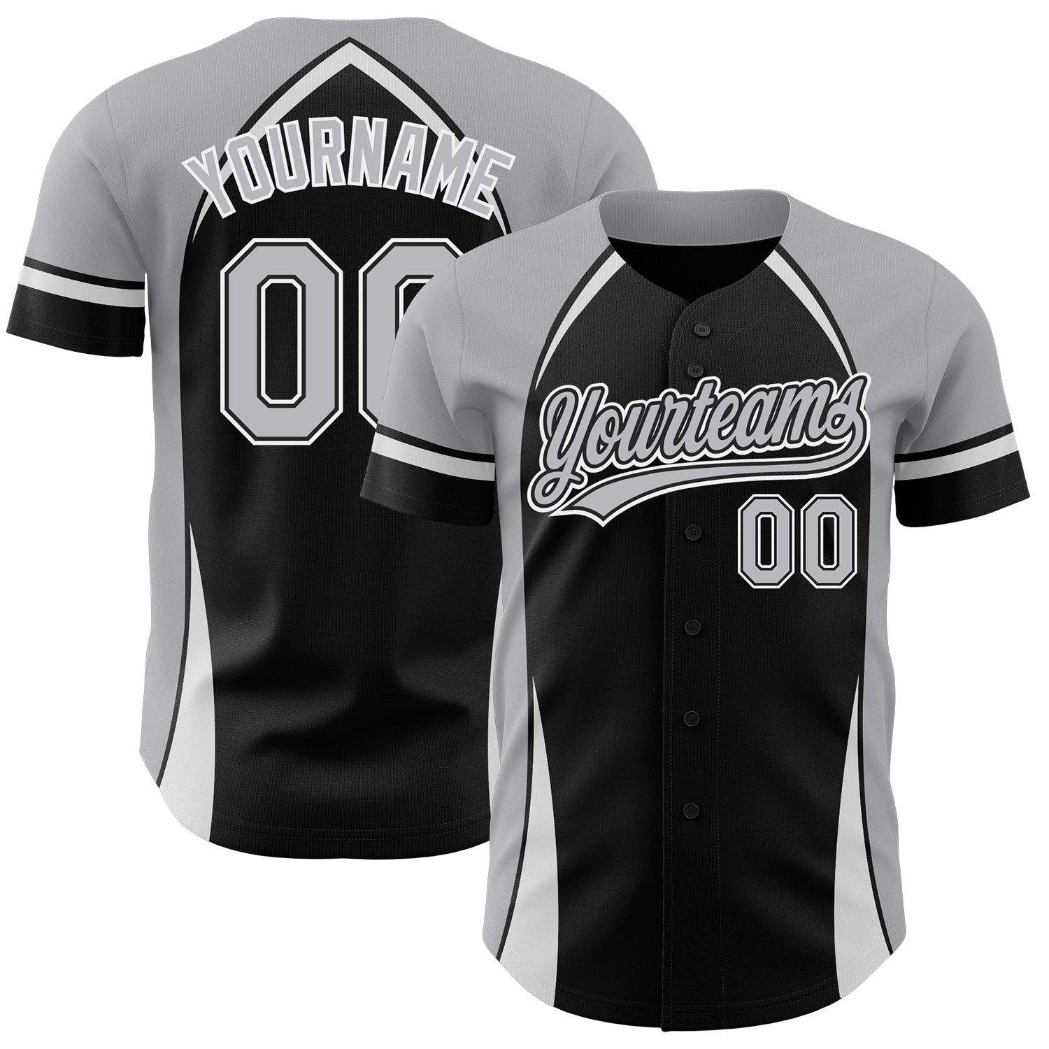 2024 Custom Black Gray-White 3D Pattern Design Curve Solid Authentic ...