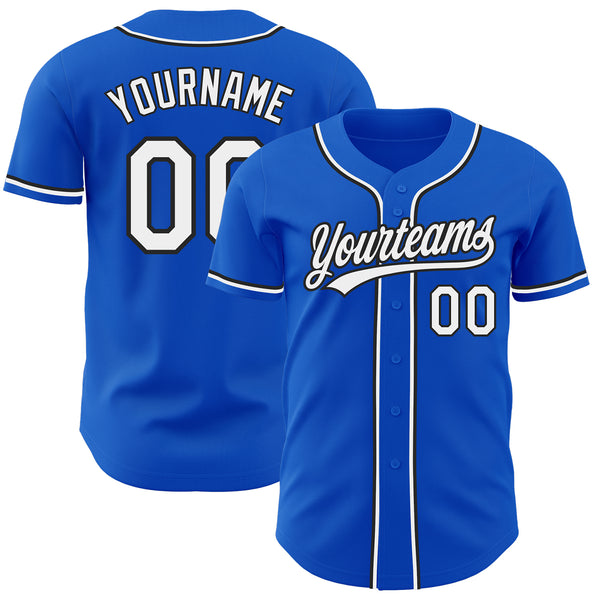 Custom Baseball Thunder Blue White Jerseys Fast Shipping - Cheap Create ...