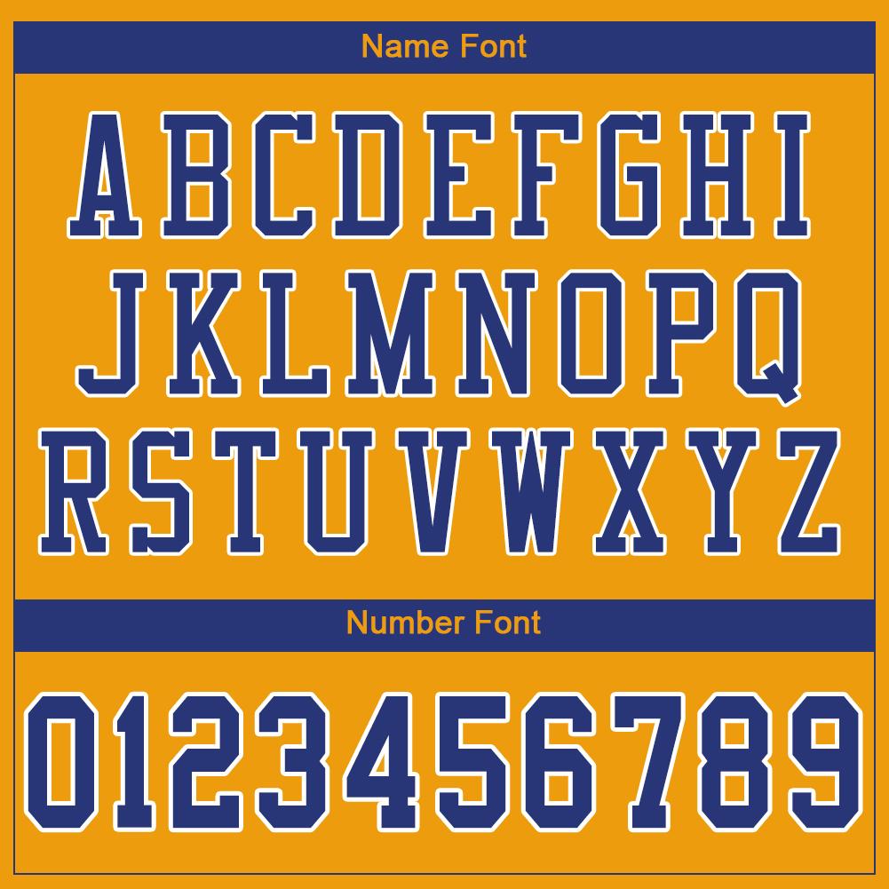 Custom Gold Royal-White Mesh Authentic Football Jersey – FansCustom